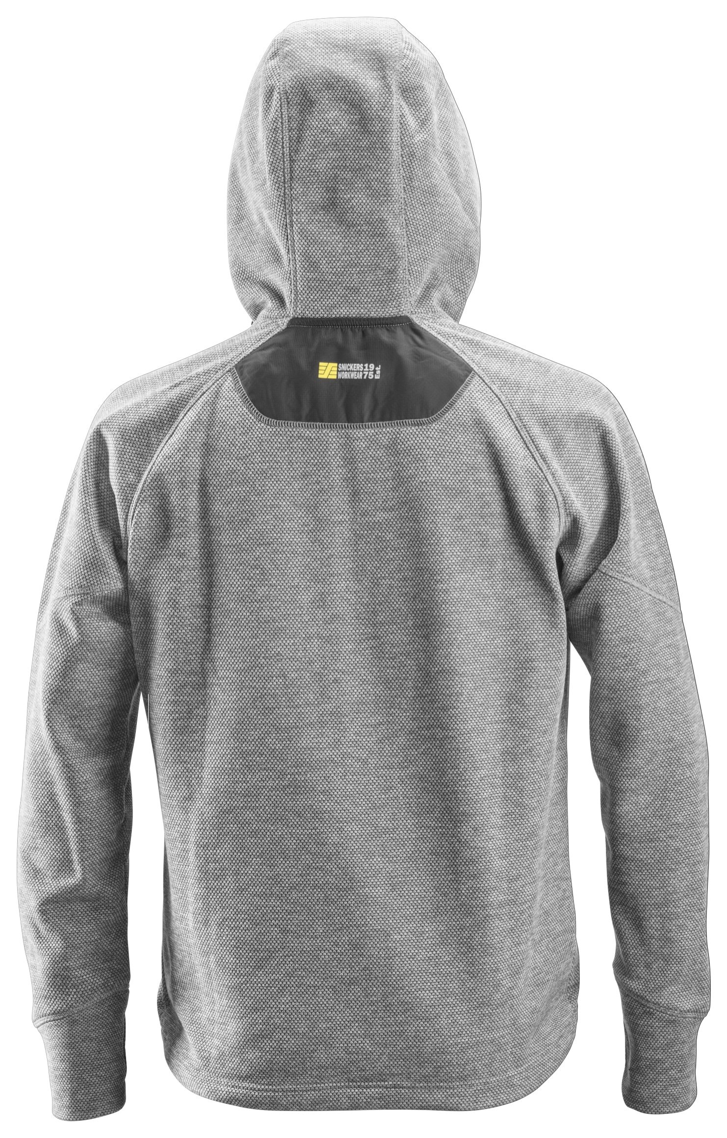 Snickers 8041 FlexiWork, Fleece Hoodie – Grey/Black – MyWorkwear.ie