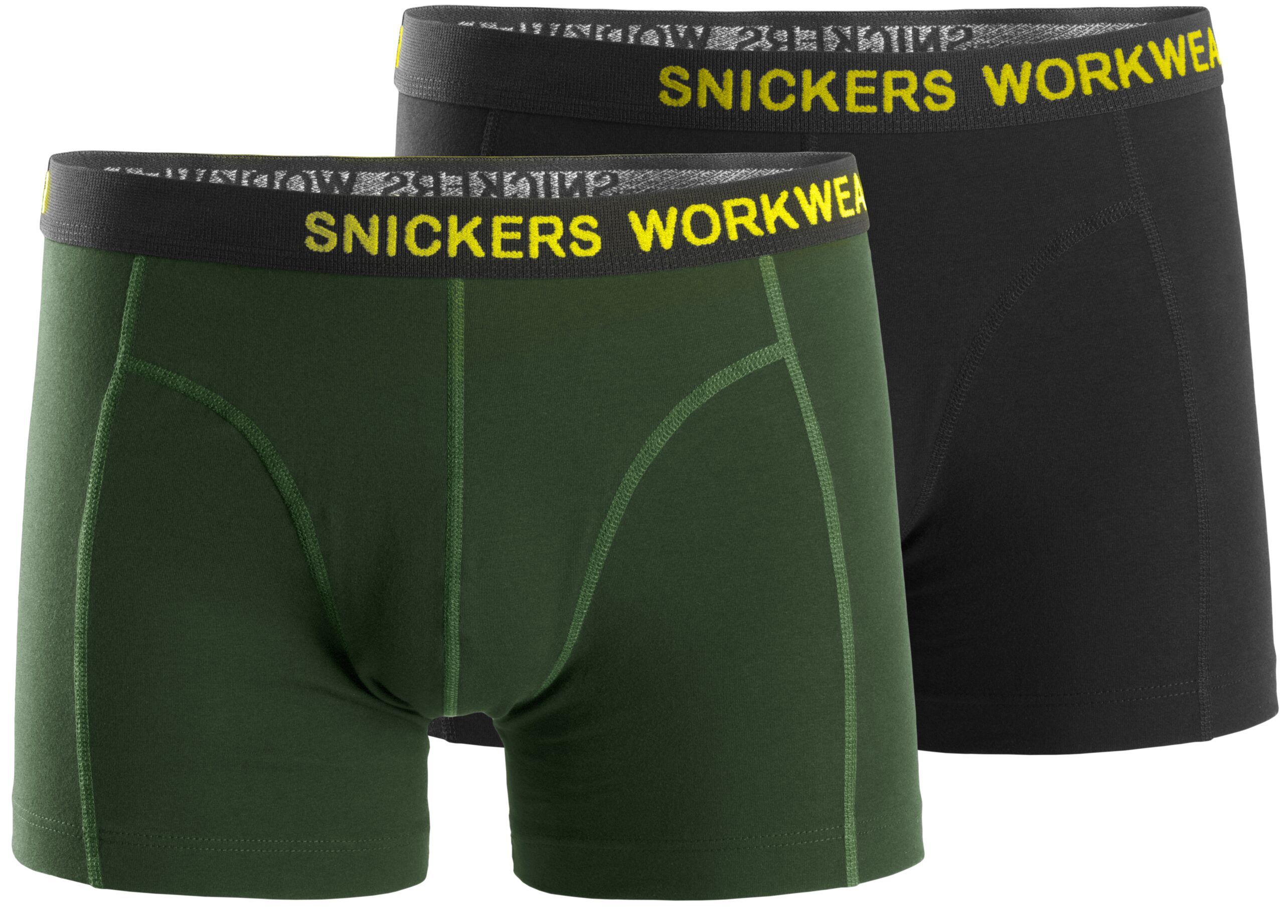 Snickers 9436 2-Pack Stretch Shorts – Black/Forest Green – MyWorkwear.ie