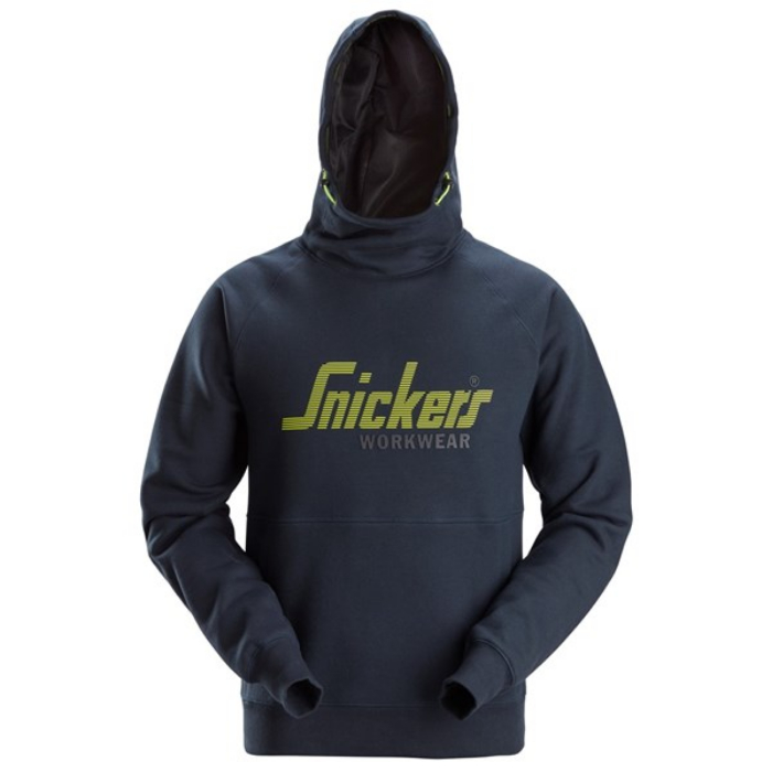 Snickers 2845 Logo Hoodie – Navy – MyWorkwear.ie